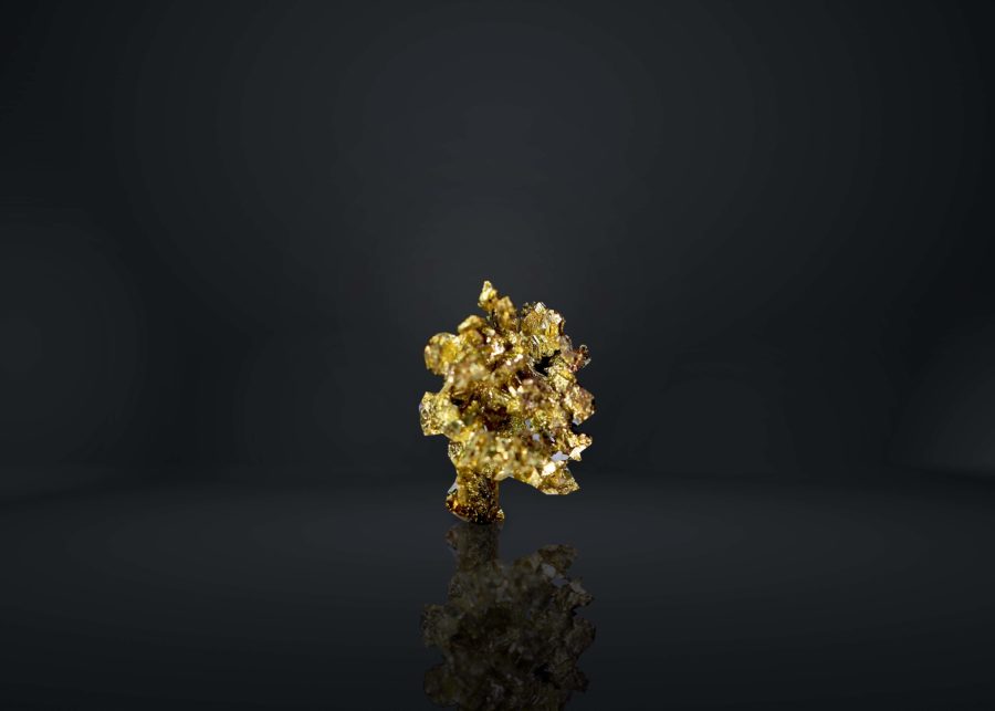 Gold Crystal, Cluster – P&L Art and Crystals