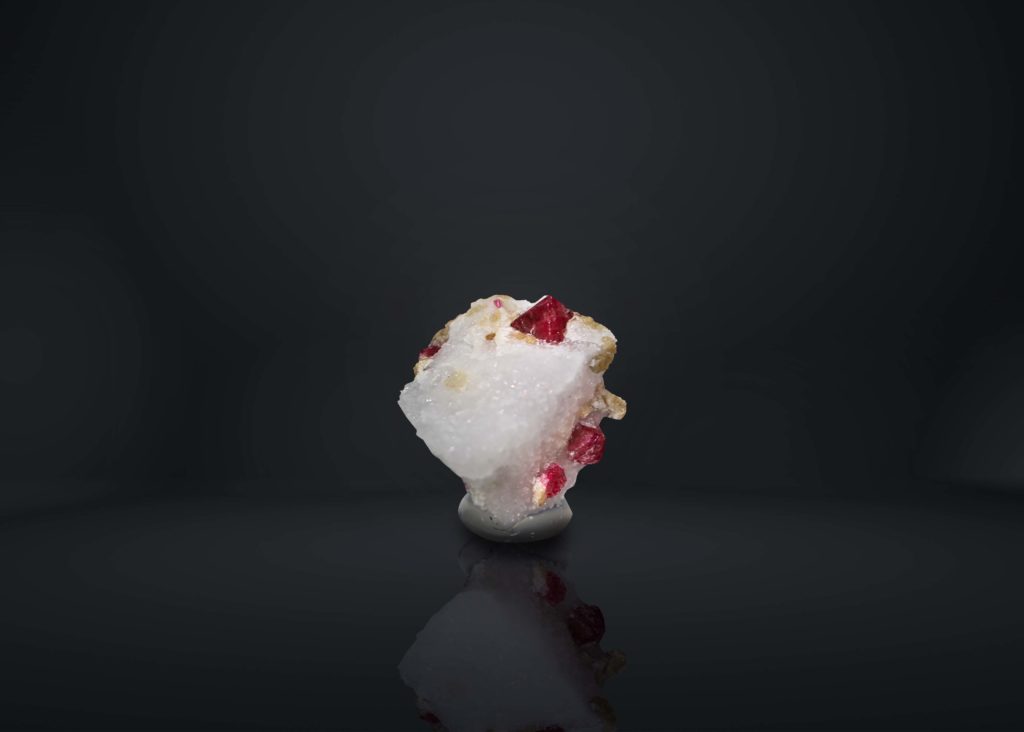 Spinel on Marble, Cluster – P&L Art and Crystals